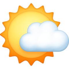 🌤️ White Sun with Small Cloud Emoji