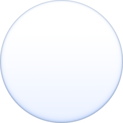 ⚪ Medium White Circle Emoji