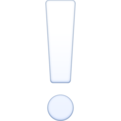 White Exclamation Mark Ornament Emoji
