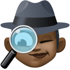 🕵🏿‍♀️ Female Sleuth: Dark Skin Tone Emoji