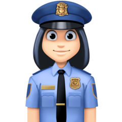 👮🏻‍♀️ Female Police Officer: Light Skin Tone Emoji