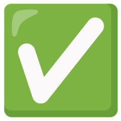 White Heavy Check Mark Emoji