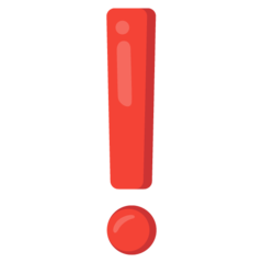 Emoji Point D’Exclamation Rouge