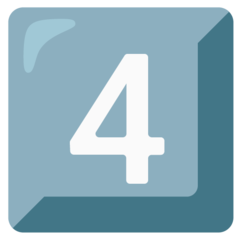 4️⃣ Keycap Digit Four Emoji