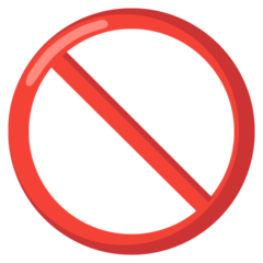 🚫 No Entry Sign Emoji