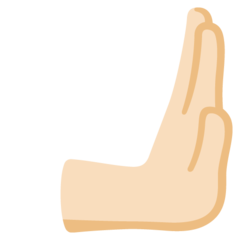 🏻 Rightwards Pushing Hand: Light Skin Tone Emoji