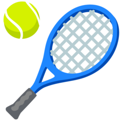 🎾 Tennis Racquet and Ball Emoji