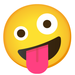 🤪 Grinning Face with One Large and One Small Eye Emoji