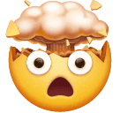 🤯 Shocked Face with Exploding Head Emoji