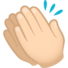 👏🏻 Clapping Hands Sign: Light Skin Tone Emoji