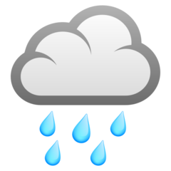 🌧️ Cloud with Rain Emoji