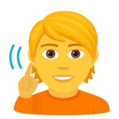 Deaf Person Emoji | Emoji Deaf Person Meaning