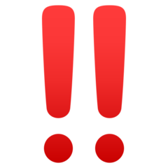 ‼️ Double Exclamation Mark Emoji