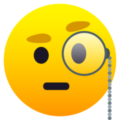Face with Monocle Emoji | Face with Monocle Meaning