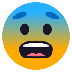 Fearful Face Emoji | Emoji Fearful Face Meaning