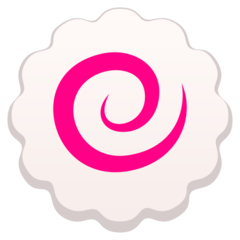🍥 Fish Cake with Swirl Design Emoji