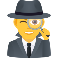 Man Detective Emoji | Emoji Man Detective Meaning