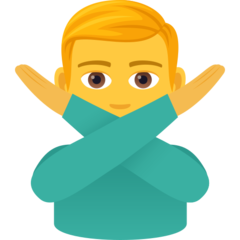🙅‍♂️ Man Gesturing No Emoji