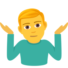 🤷‍♂️ Man Shrugging Emoji