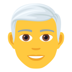 Man: White Hair Emoji | Emoji Man: White Hair Meaning