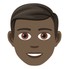 👨🏿 Man: Dark Skin Tone Emoji