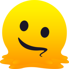 Melting Face Emoji | Melting Smiley Face Emoji