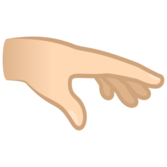 🫳🏻 Palm Down Hand: Light Skin Tone Emoji