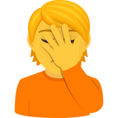 Person Facepalming Emoji | Emoji Person Facepalming Meaning