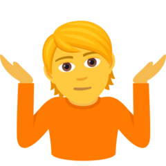 Person Shrugging Emoji | Emoji Person Shrugging Meaning
