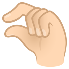 🤏🏻 Pinching Hand: Light Skin Tone Emoji