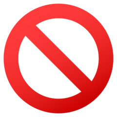 🚫 No Entry Sign Emoji