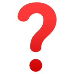 Black Question Mark Ornament Emoji