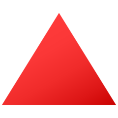 🔺 Up-Pointing Red Triangle Emoji