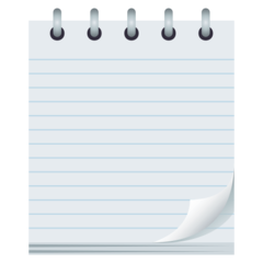 🗒️ Spiral Note Pad Emoji