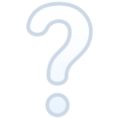 White Question Mark Ornament Emoji