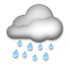 🌧️ Cloud with Rain Emoji