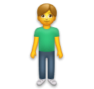 Man Standing Emoji | Emoji Man Standing Meaning