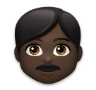 👨🏿 Man: Dark Skin Tone Emoji