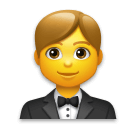 Person in Tuxedo Emoji | Emoji Person in Tuxedo Meaning