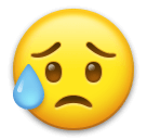 Sad but Relieved Face Emoji | Sad but Relieved Face Meaning
