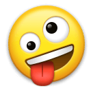 Zany Face Emoji | Emoji Zany Face Meaning