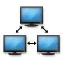 Three Networked Computers Emoji