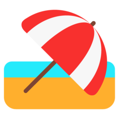 🏖️ Beach with Umbrella Emoji