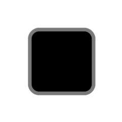 Black Medium Small Square Emoji