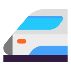 🚅 High-Speed Train with Bullet Nose Emoji