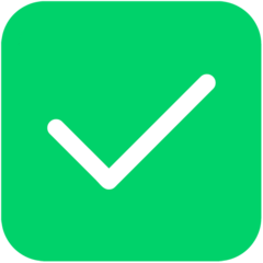 White Heavy Check Mark Emoji