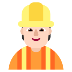 👷🏻 Construction Worker: Light Skin Tone Emoji