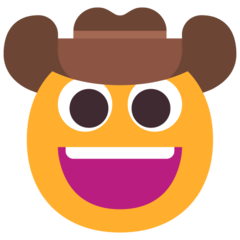 🤠 Face with Cowboy Hat Emoji
