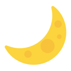🌙 Crescent Moon Emoji