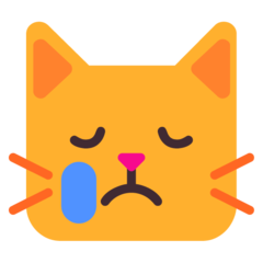 Crying Cat Emoji | Crying Cat Face Emoji Meaning